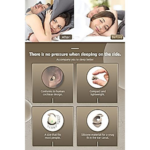 SZHTFX Sleep Earbuds Small Bluetooth Earbuds Mini Wireless Discreet Earbud for Music, Home, Work (Nude)