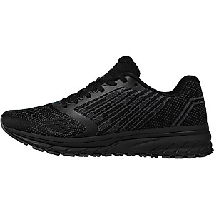 Joomra Whitin Men's Running Sneakers Walking Workout Gym Jogging Shoes Size 10 Black Casual Knit Trekking Treadmill Athletic Male Runny Tennis Comfortable Footwear 44