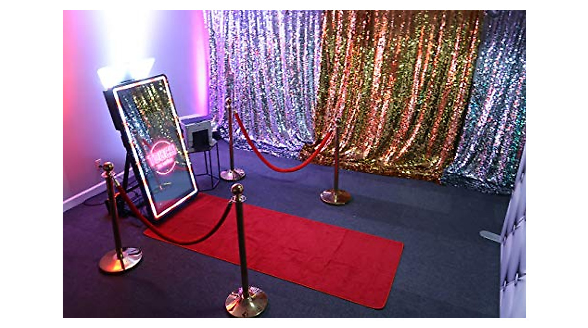 Astro Mirror Photo Booth - Portable, Modern Black Design