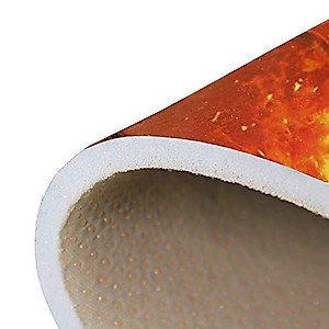 ALAZA Basketball on Fire Space Area Rug Rug Carpet for Living Room Bedroom 31 x 20 inches