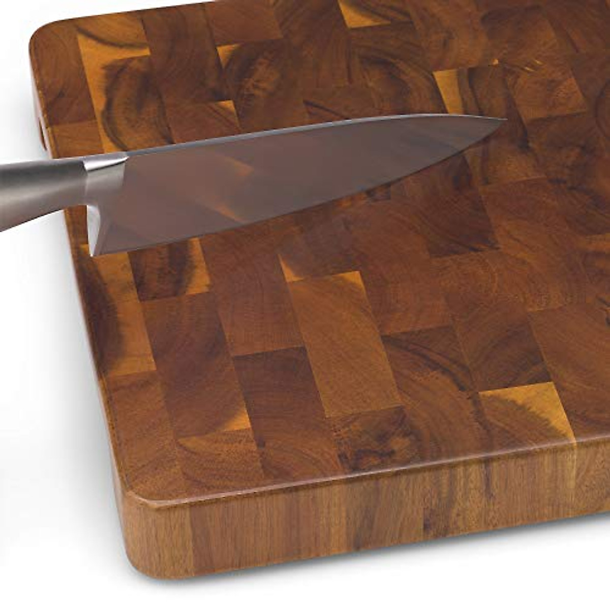 WMF Acacia, Gentle Wood is Softer Steel, Board Offers a Flexible and Thus Blade Friendly Base for All Types of Chopping and Cutting Work