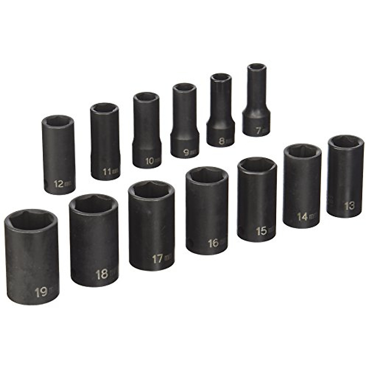 Grey Pneumatic (1213MSD) 3/8" Drive 13-Piece Semi-Deep Metric Socket Set