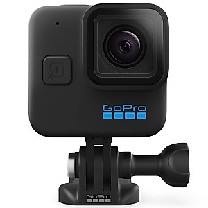 GoPro HERO11 Black Mini - Compact Waterproof Action Camera with 5.3K60 Ultra HD Video, 24.7MP Frame Grabs, 1/1.9" Image Sensor, Live Streaming, Stabilization