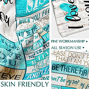 Fecvdlis Sisters Gifts from Sisters,Sister Birthday Gifts from Sister Throw Blanket Sister Gifts to My Bestie Valentines Gifts Warm Cozy Flannel Blanket for Bedding Sofa (60"X50", Sister Gifts)