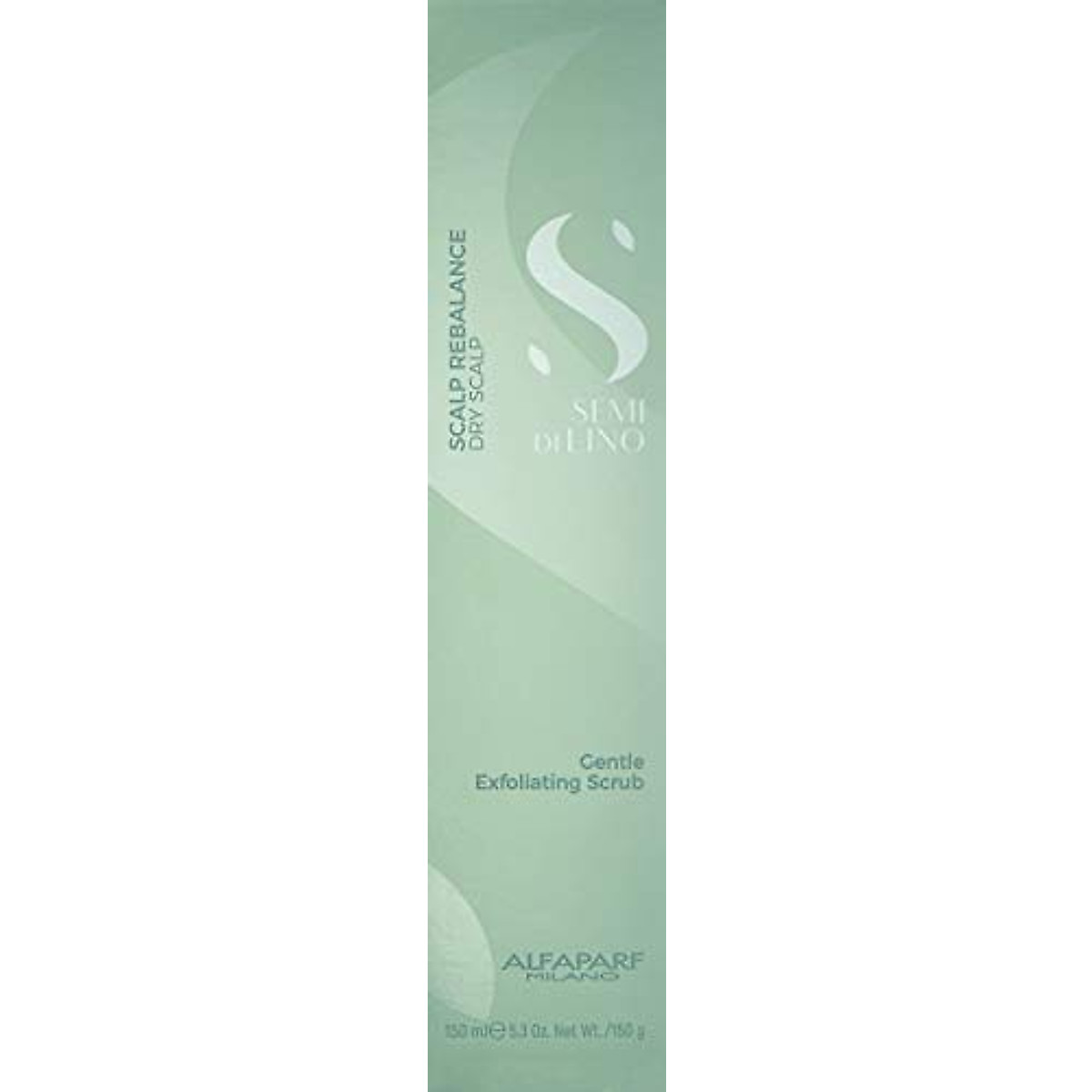 Alfaparf Milano Semi Di Lino Scalp Rebalance Hair Scrub for Dry Scalp - Gently Exfoliates - For Excessive Oiliness and Flakes - Professional Salon Quality - 5.3 Oz.
