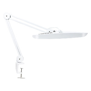 Neatfi XL 2,200 Lumens LED Task Lamp, 24W Super Bright Desk Lamp, 117 Pcs SMD LED, 4 Level Brightness, Dimmable, Task LED Light for Home, Office, Workbench (Non-CCT, White)