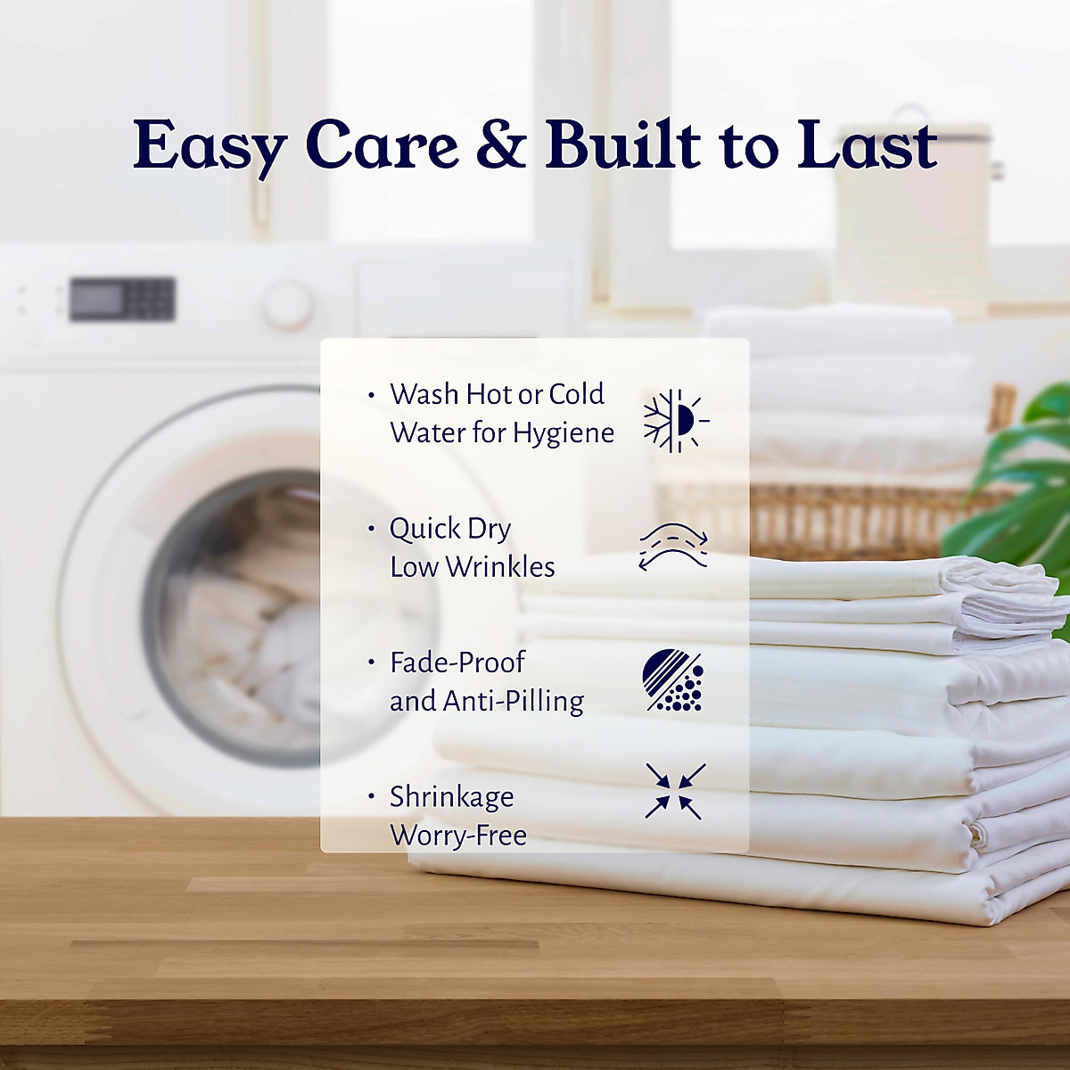 California Design Den 100% Organic Cotton Sheets Full Size Bed Set - Crisp Percale, Deep Pocket Cooling Sheets, GOTS Certified, Soft, Breathable and Durable Bedding Set - White