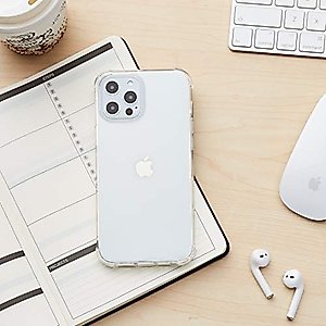 Amazon Basics Shockproof and Protective Case for iPhone 12 Pro Max, Crystal Clear