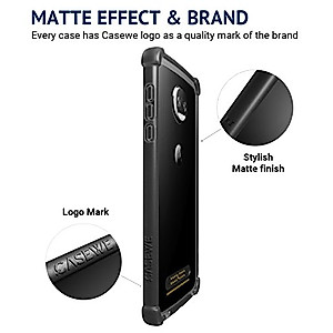 CaseWe - Motorola Moto Z2 Force Protective Bumper Case Cover/Compatible With Moto Mods - All Matte Black