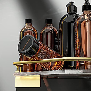 KINDOJIA Corner Shower Caddy Shelf Basket Rack ,Acrylic Corner Shower Shelf Wall Mounted, Bathroom Floating Corner Shelf Soap and Shampoo Holder Shower Organizer for Inside Shower & Kitchen Storage