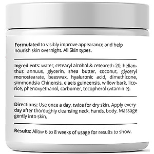 Anti Aging Dark Spot Corrector Cream for Face & Body - Made in USA - Skin Nourishing Age Spot Remover Women Men 4 OZ
