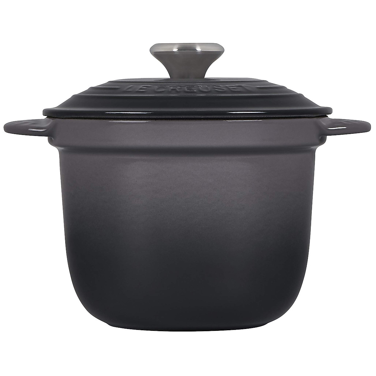 Le Creuset Enameled Cast Iron Rice Pot with Lid & Stoneware Insert, 2.25 qt., Oyster