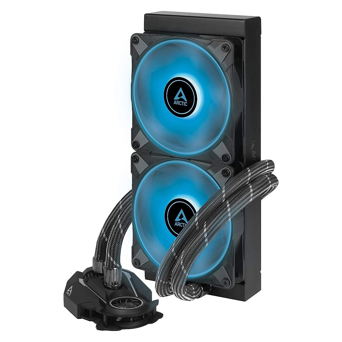 ARCTIC Liquid Freezer II 240 RGB (incl. Controller) - Multi-Compatible All-in-one CPU AIO Water Cooler with RGB, Intel & AMD Compatible, PWM-Controlled Pump, 200-1800 RPM, LGA1700 Compatible - Black