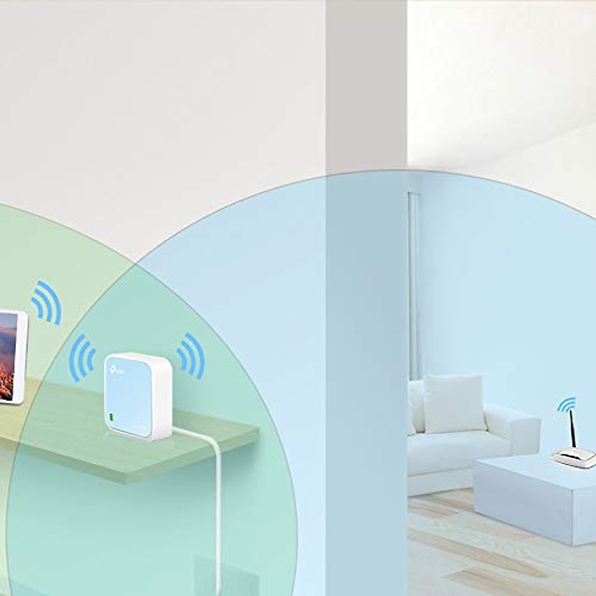 TP-Link N300 Wireless Portable Nano Travel Router(TL-WR802N) - WiFi Bridge/Range Extender/Access Point/Client Modes, Mobile in Pocket