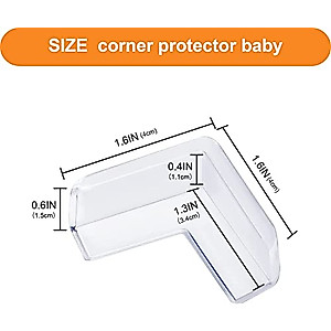 HOMREALM Baby Proofing 12 Pack Corner Guards Furniture Corner & Edge Safety Bumpers Corner Covers Protectors Baby Proof Bumper & Cushion to Cover Sharp Furniture & Table Edges (L Shape)