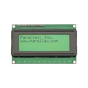 PARALLAX 4 x 20 Serial LCD (Backlit)