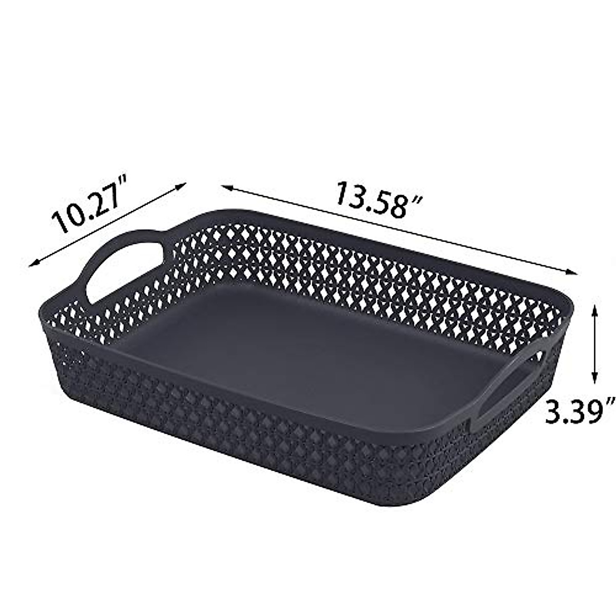 EudokkyNA A4 Storage Basket Tray, Plastic Office Storage Trays Set of 6