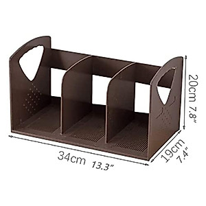 Book Ends Book Ends Plastic Bookend, Organize Office bookends, Fixed Bookends, Storage Bookends, Suitable Office, Desk, Living Room Book Ends. Durable and Stylish bookends Bookends (Color : OneColor