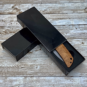 Spring Assisted Pocket Knife, Olive Handle Folding Knife, Gentlemen's Pocket Knife, Knives for Men