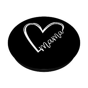 Mama Heart Love Mom Mothers Day PopSockets Swappable PopGrip
