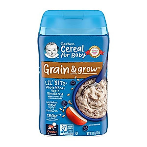 Gerber Graduates Lil' Bits Cereal - Whole Wheat Apple Blueberry - 8 Oz