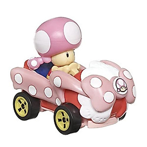 Hot Wheels Mario Kart Toadette with Birthday Girl Kart