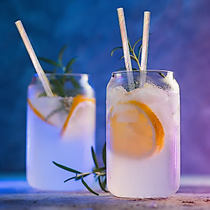 Whaline 200Pcs Iridescent Paper Straws Glitter Disposable Straws Clinquant Drinking Well Crafted Straws for Juices Shakes Birthday Wedding Baby Shower Decoration Unicorn Mermaid Party Event Supplies