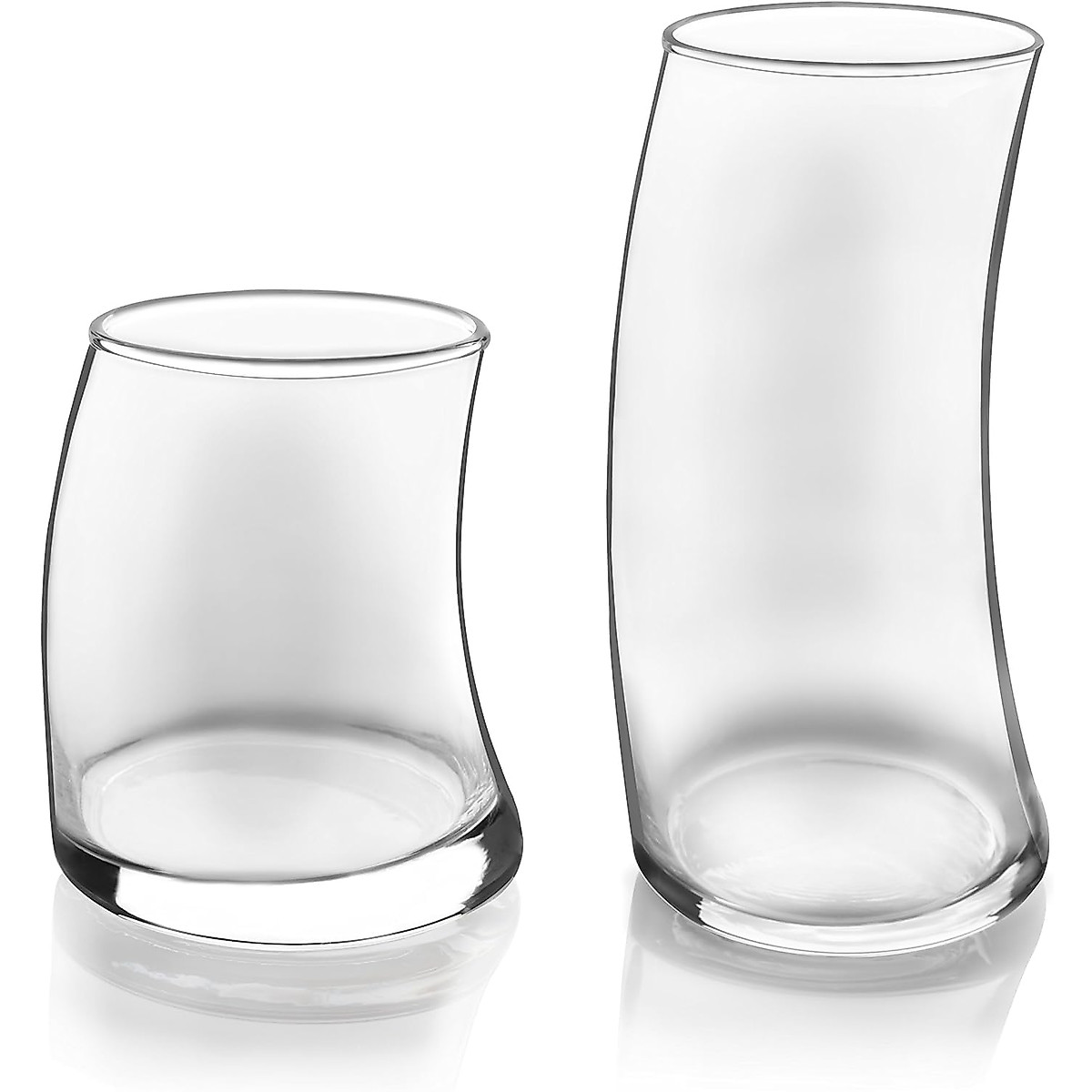 Libbey Swerve 16-Piece Tumbler and Rocks Glass Set