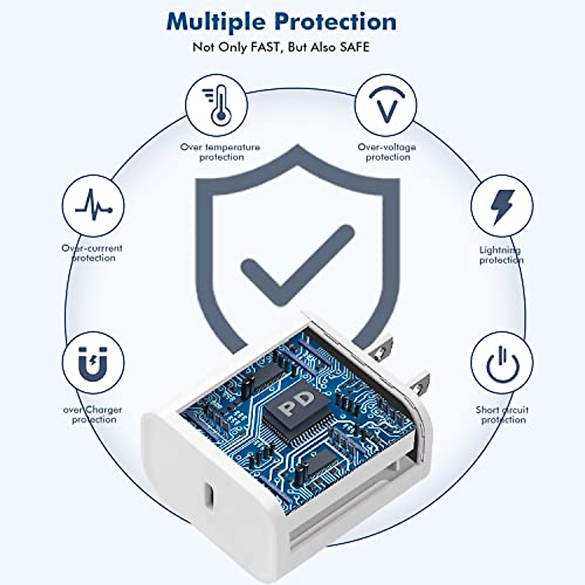 iPhone Charger, 10FT Extra Long Fast iPhone Charger【Apple MFi Certified】20W Super Quick Apple Charger USB C Wall Charger Block and 10Foot Lightning Cable Cord for iPhone 14/13/12/11/X/SE/8/7/6 Series