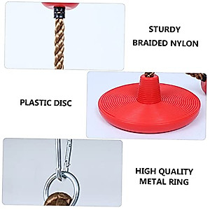 SAFIGLE 1 PC The Swing Playground Swing Plastic Disc Swing Kids Playground Baby Swings for Infants Outdoor Bench Swing Outdoor Climbing Toys Kid Swing Funny Toy Swing Colorful Toy Swing CD