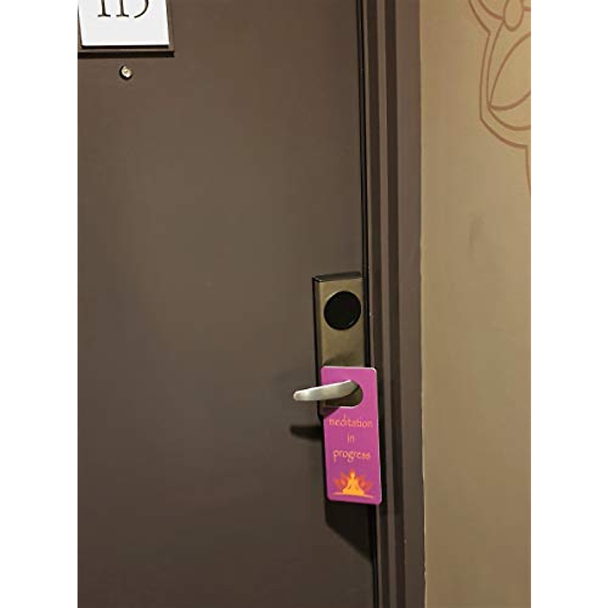 Meditation Door Sign | Do Not Disturb Sign Meditation in Progress | Meditation Gift for Home or Office