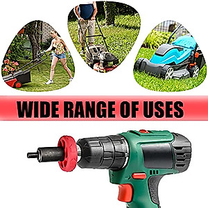 Electric Engine Drill Bit Adapter Jump Start Electric Engine Adapter with Storage Bag Safety Buckle for Plug Button Other Handheld Equipment Automotive Accessories Replacement Parts (3)