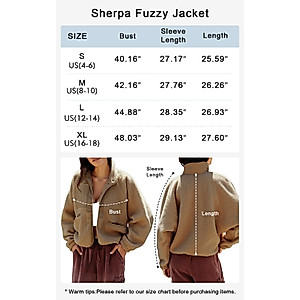 PRETTYGARDEN Women 2024 Fall Winter Fleece Jacket Long Sleeve Casual Button Fuzzy Sherpa Cropped Coats Outerwear with Pockets(Camel,Small)