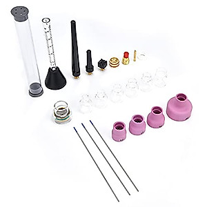 Welder Nozzle Kit, Built in Filter Torch Accessories High Temperature Resistance Ceramic with Silicone Ring for Electronics for WP-9/20
