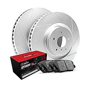 R1 Concepts Rear Brakes and Rotors Kit |Rear Brake Pads| Brake Rotors and Pads| Optimum OEp Brake Pads and Rotors WLUN1-48179