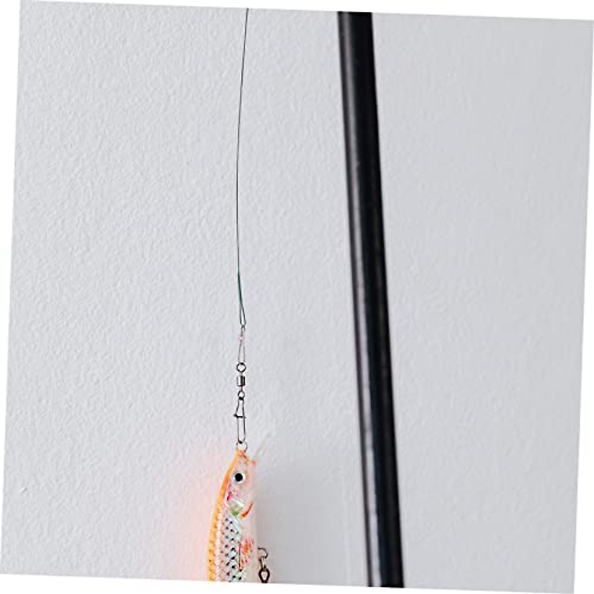 BESPORTBLE 60 Pcs Lure Anti-Bite Line Professional Fishing Leader Fishing Wires Fishing Leading Ropes Fishing Equipment Fishing Leading Wire Fishing Tackles Swivel to Rotate Steel Major