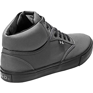 Harley-Davidson Men's Wrenford Canvas Motorcycle Casual Sneaker, Grey, 9