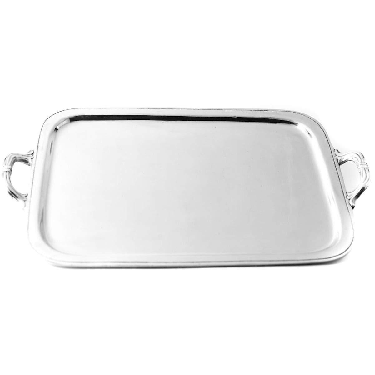 Personalized Fine Serving Tray- Handcrafted Service, Silver Tray, Tray for Whiskey Decanter, Candle Sticks, Vanity Set, Perfume Tray, and Serving Appetizer Plates