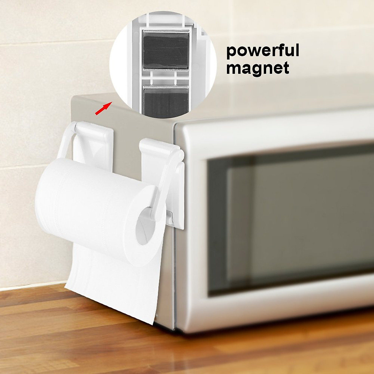 QIXINSTAR Magnetic paper towel oleophilic roll holder Towel Rack for Refrigerator Bathroom Accessories