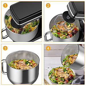 Subtle Silver Coated Dough Hook for Acekool Polished Stainless Steel Flat Beater for Kitchenaid 7L Tilt-Stand Mixer Attachments for Kitchen Paddle, Baking,Pastry, Mixing Accessory,Dishwasher Safe