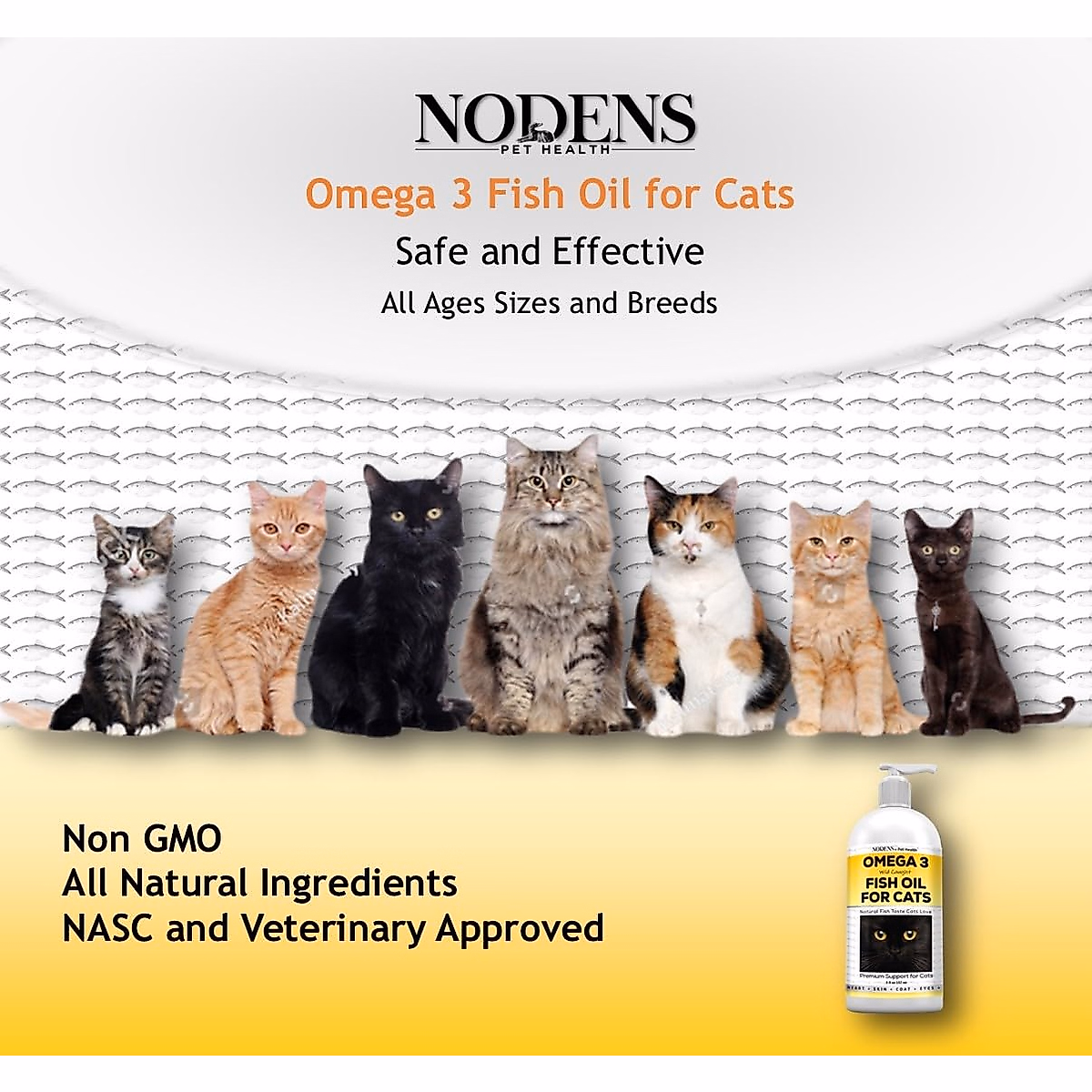 Fish Oil for Cats Natural Omega 3 Fish Oil Liquid for Pets - Cat Shedding Products, Cat Dandruff - Omega 3 Fish Oil for Cats Hairballs - Cat Health Supplies Omega 3 for Cat Vitamins and Supplements
