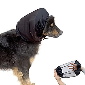 2 Pack Breathable Dog Snood Longears Dogs Net Snood Dog Ear Cover for Cocker Spaniel Cavalier Poodle Basset (S)