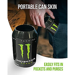 Skywin Silicone Can Sleeve (3 Pack) - Can Cover can Hides Can by Disguising it as a Can of Soda (Momster 3pk 12oz)