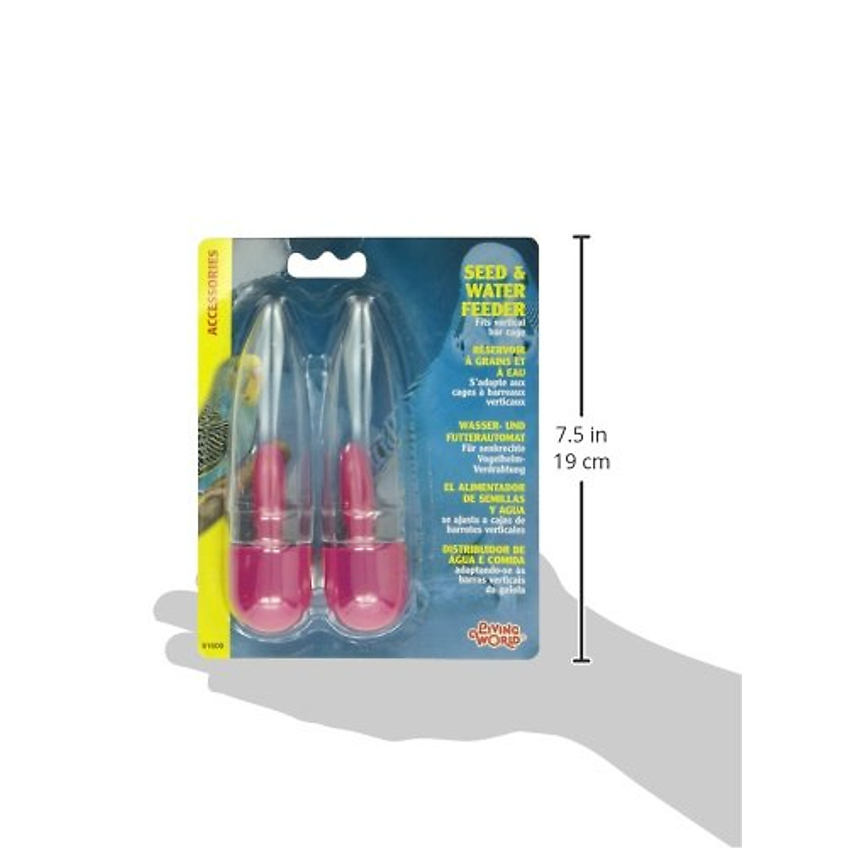 Living World Waterer/Feeder for Vertical Cages