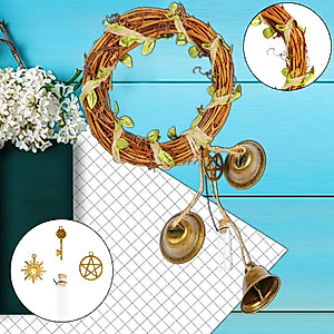 Witch Bells for Home Protection, Christmas Bells, Handmade Witchy Decor for Attracts Positive and Drive Out Negative, Boho Door Handle Garden Patio Magic Bell Beads Wicca Supplies