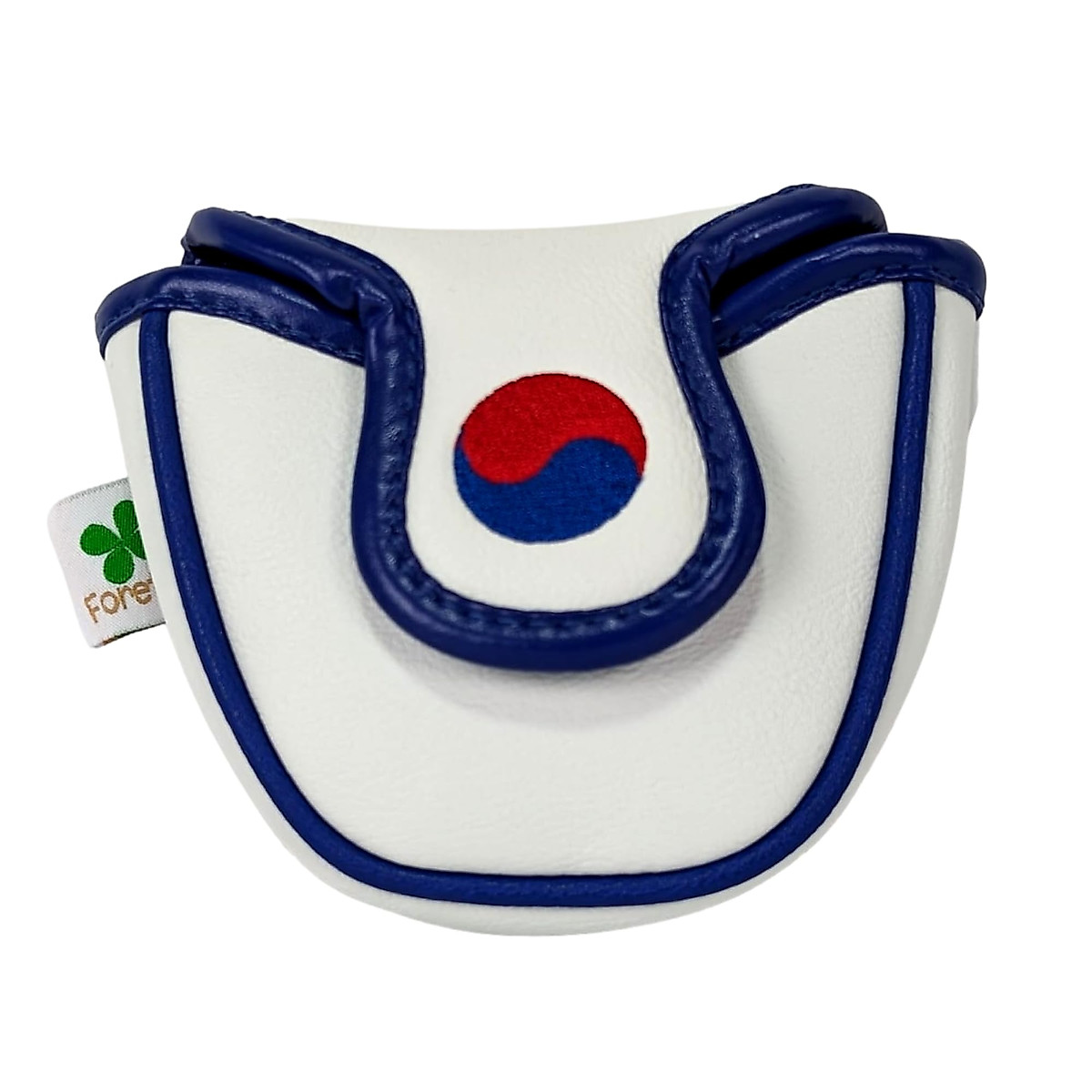 Foretra – Korea Flag - Golf Putter Headcover Quality PU Leather Magnetic Closure for Mallet Style Putters Scotty Cameron Odyssey Taylormade Ping