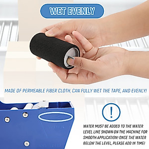 Frifreego Water-Activated Tape Dispenser, Manual Kraft Gum Tape Dispenser, Width Adjustable 1.18-3.15", Light Weight & Portable Packing Tape Dispenser Set