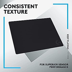 Logitech G740 Large Thick Gaming Mouse Pad, Optimized for Gaming Sensors, Moderate Surface Friction, Non-Slip Mouse Mat, Mac and PC Gaming Accessories, 460 x 600 x 5 mm