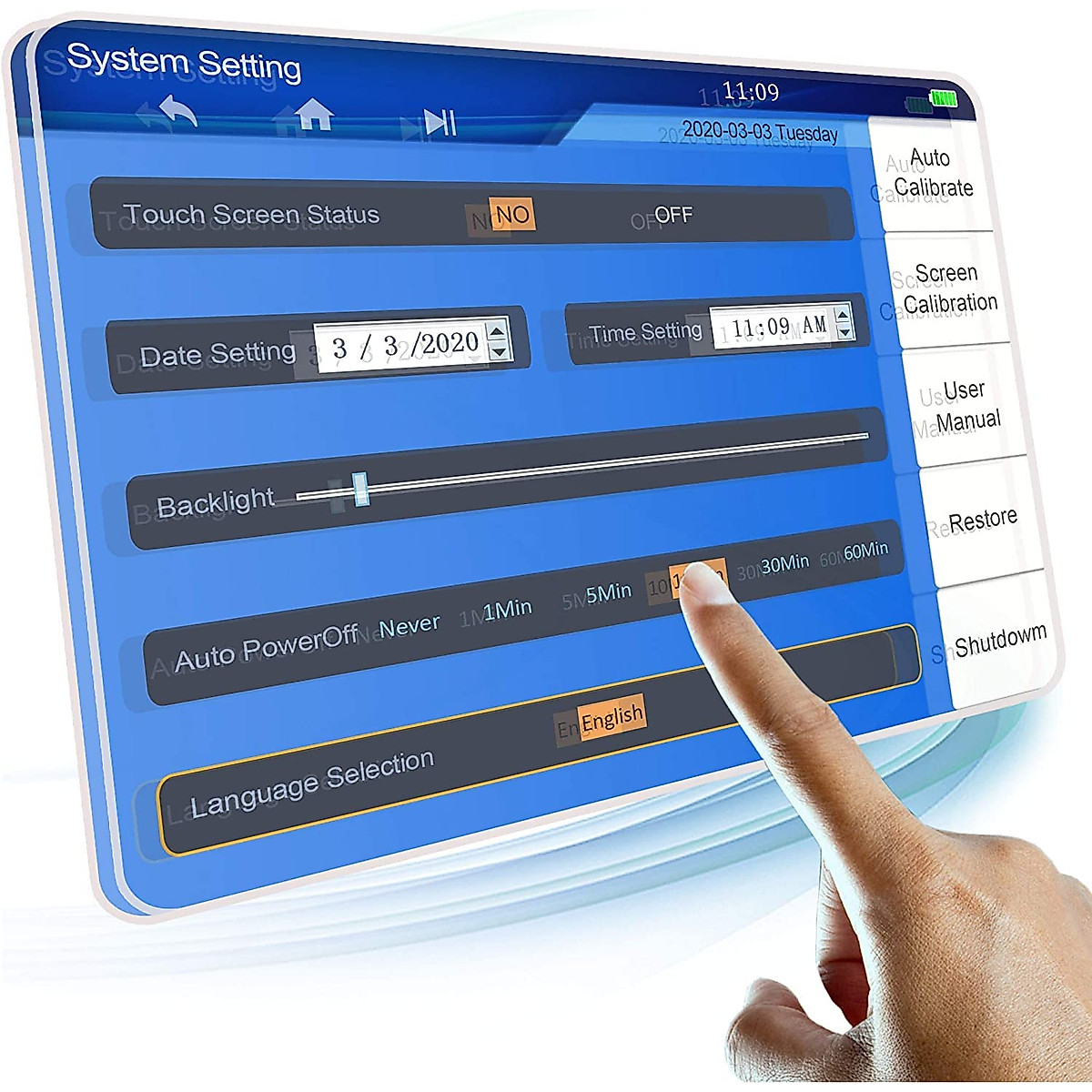 SPEEDWOLF 850/1300nm 24/22dB Multimode OTDR 5.6inch Touch Screen FTTH Fiber Optic Cable Tester with Visual Fault Locator(VFL) and FC+SC+FC/UPC(Male)-LC(UPC+APC)(Female) Adapter(OTDR32F-T1-MD-1)