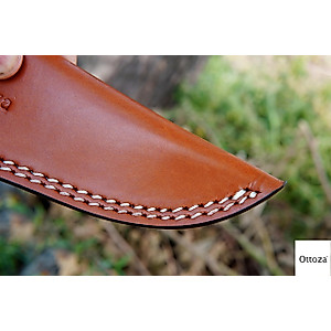 Ottoza TOP GRAIN Leather Knife Sheaths for Fixed Blade Knives, Leather Knife Sheath for Belt, Leather Knife Holster Belt Knife Holder, Vertical Knife Sheath for Belt No:46